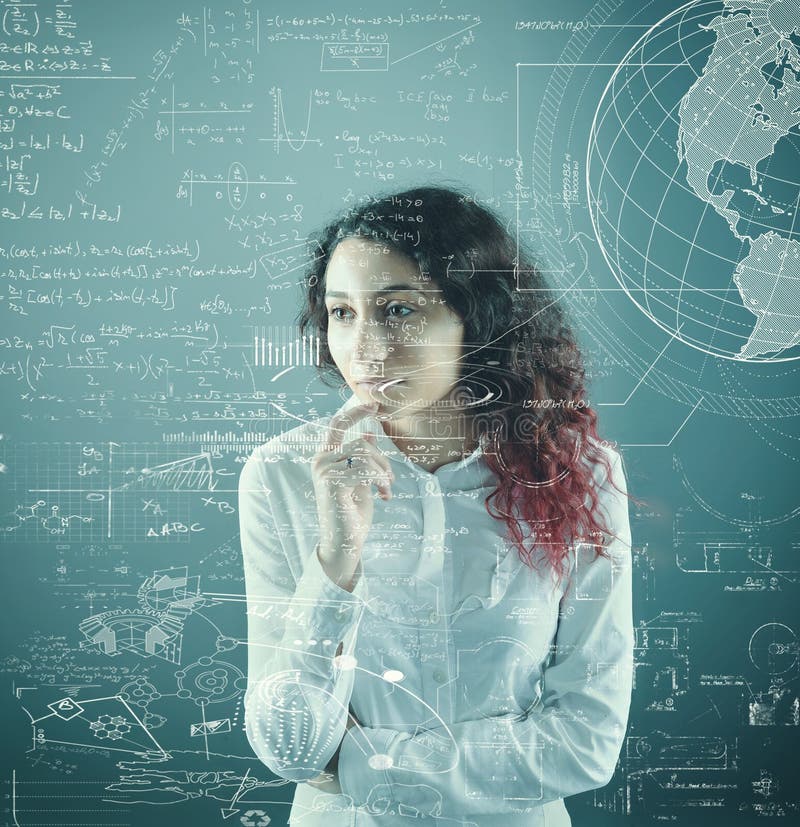 The young girl stock image. Image of school, numbers - 70053755