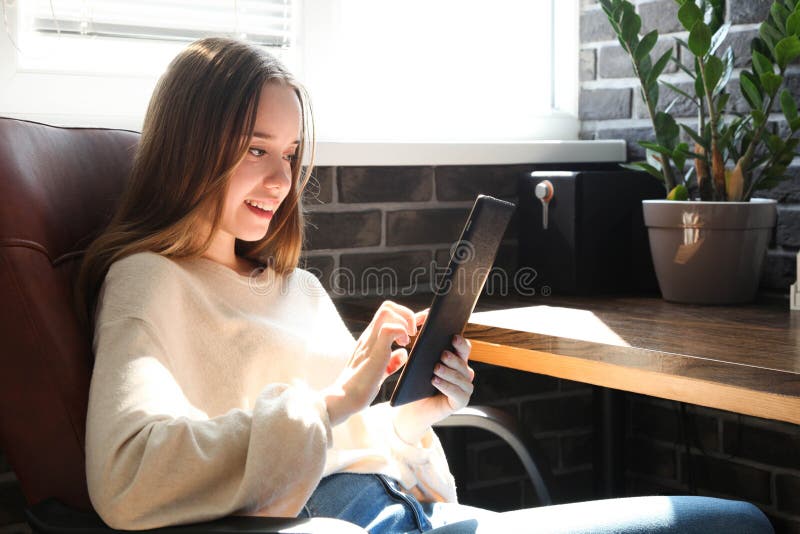 Worker with Tablet in Office Stock Image - Image of work, successful ...