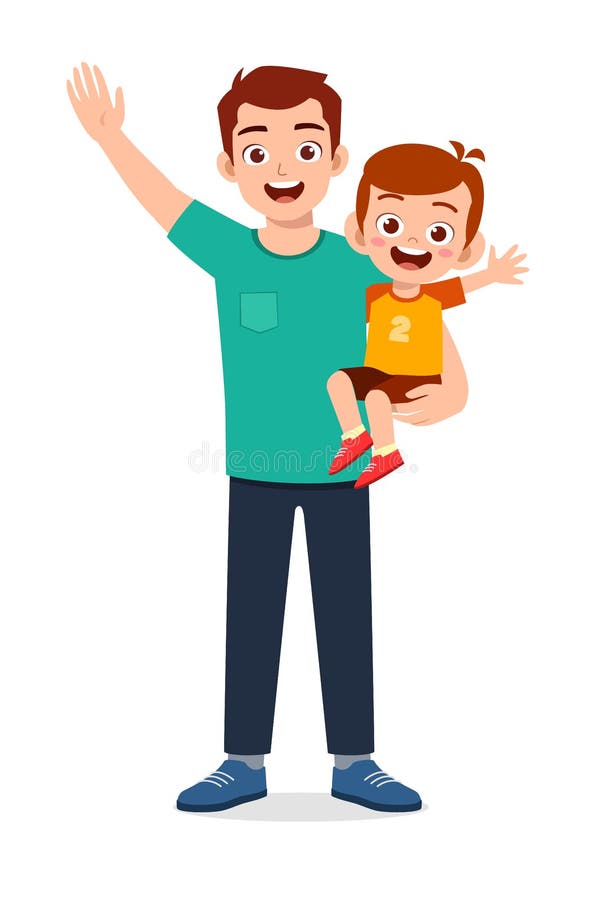 Good and Bad Way for Father To Holding Baby Stock Vector - Illustration ...