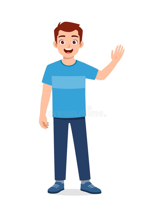 Person Saying Hello Clipart