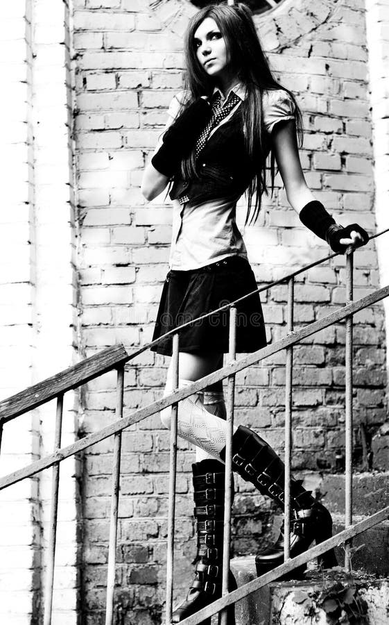 172 Goth Girl Walking Stock Photos - Free & Royalty-Free Stock Photos ...