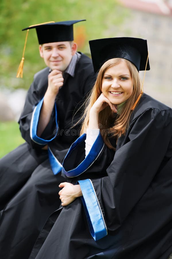 Graduate students stock photo. Image of positive, female - 19376312
