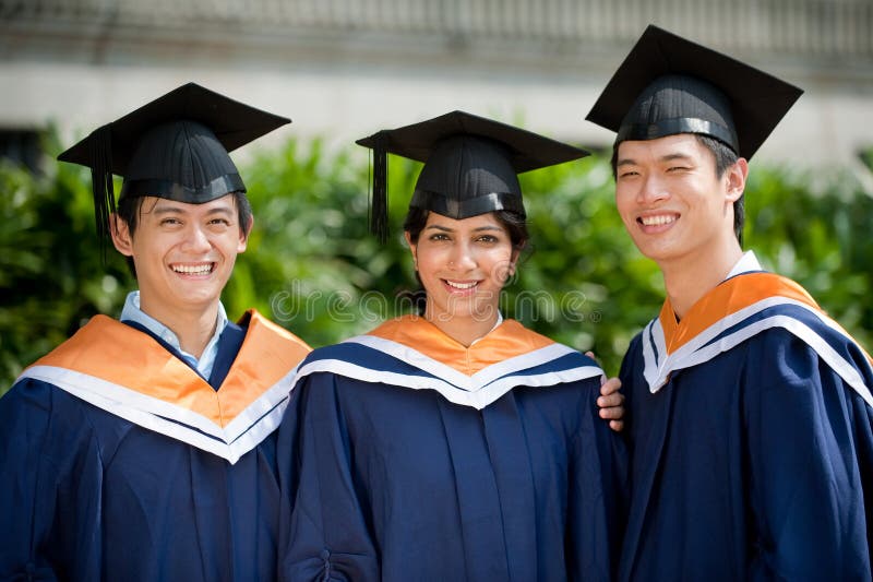 Young Graduates stock image. Image of beautiful, outside - 10424955