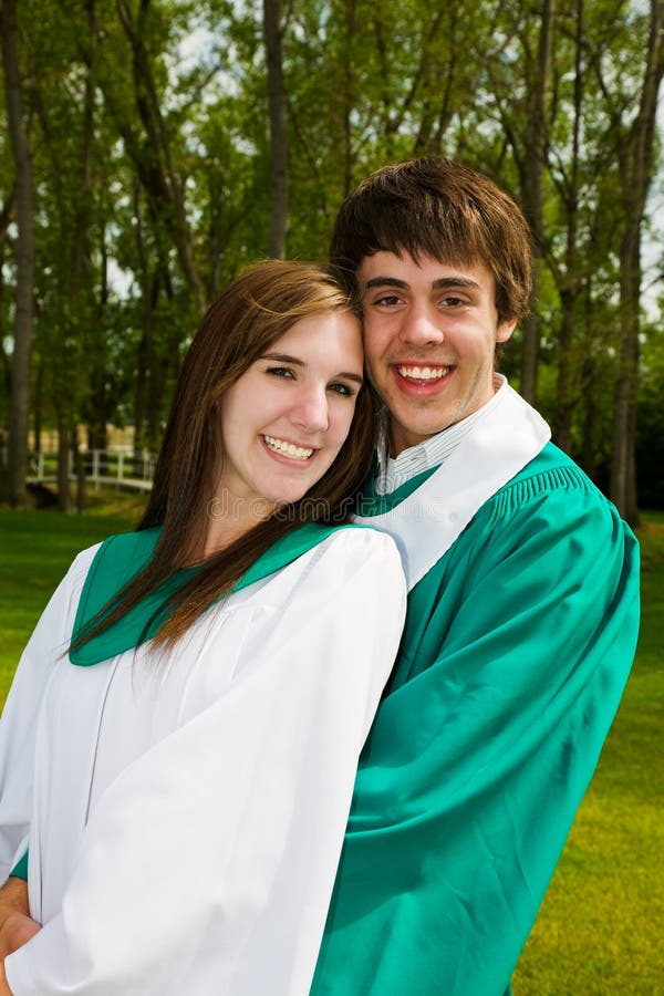 Young Graduation Couple stock photo. Image of graduation - 8196772