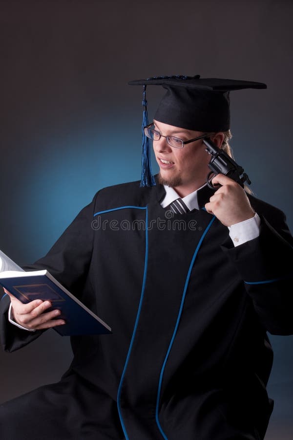Young graduation man stock photo. Image of depression - 18032636