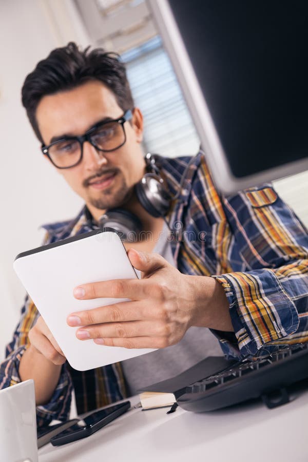 Young graphic designer stock photo. Image of language - 41329368