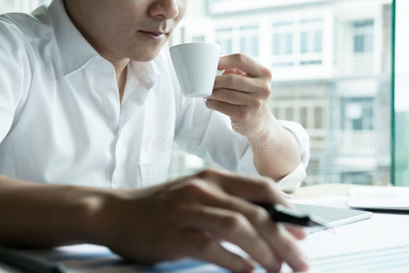 Young Graphic Designer Working with Computer. Creative Man Using Stock ...