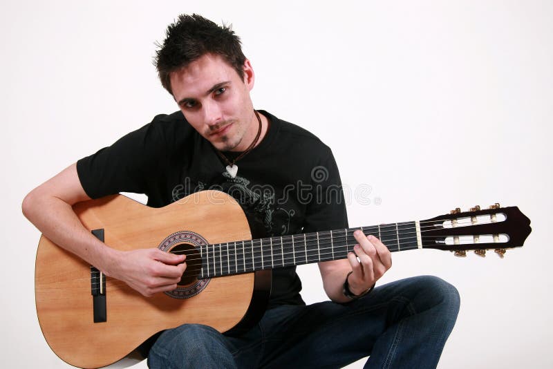Young Guitarist - Jon stock photo. Image of player, guitar - 2606196