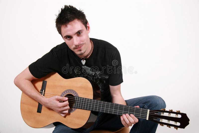 Young Guitarist - Jon stock image. Image of singer, musical - 2606197