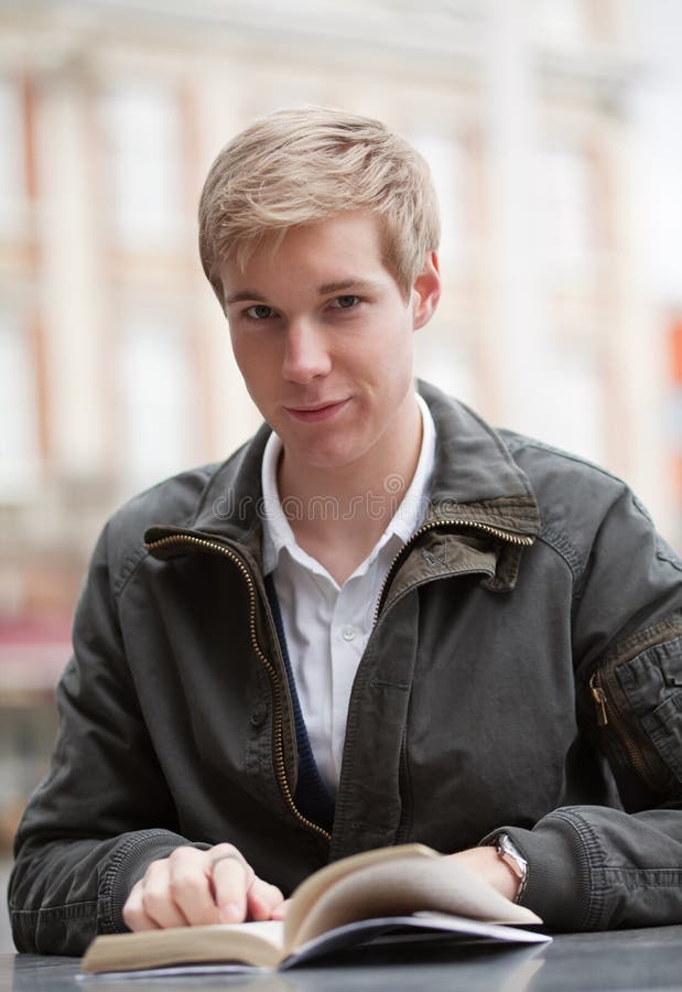 Young guy with book stock image. Image of read, happy - 11655865