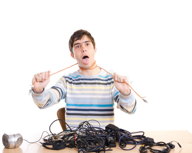 Wire ends stock image. Image of wires, isolated, multicolored - 41568431