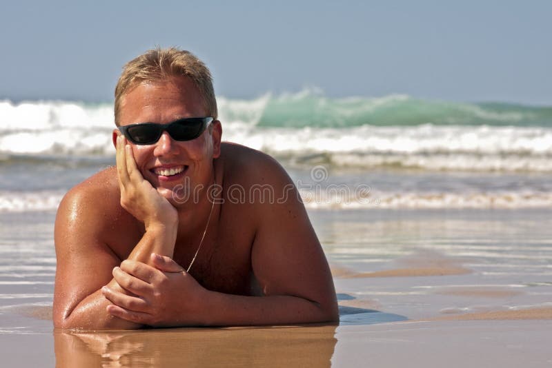 Young Guy Enjoying Holiday Time Stock Image - Image of holiday ...