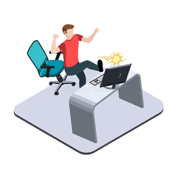 Swearing Computer Stock Illustrations – 105 Swearing Computer Stock ...