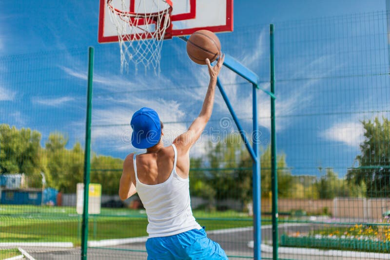 Young Guy is Playing Basketball Stock Photo - Image of sportsman ...