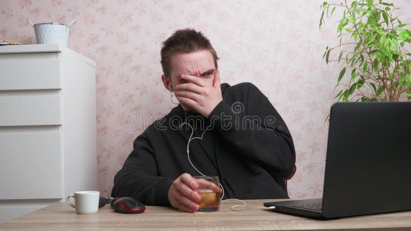 Computer with a Scary Ghost. Infected Computer Concept 77 Stock Footage ...