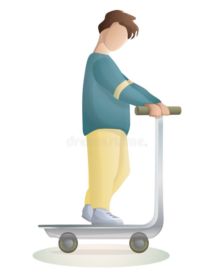 Stylized Scooter Stock Illustrations – 367 Stylized Scooter Stock ...