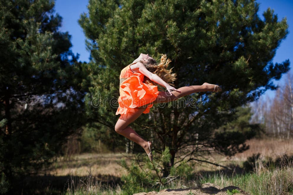 Young Gymnast Doing Exercises Stock Photo - Image of fitness, flexible ...