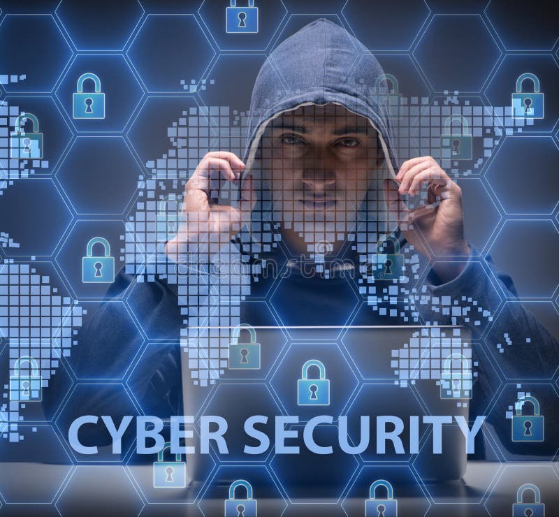 Young Hacker in Cybersecurty Concept Stock Photo - Image of criminal ...