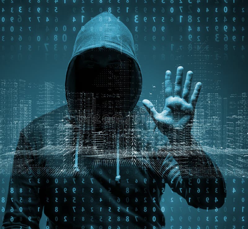 Young Hacker in Data Security Concept Stock Image - Image of cracker ...
