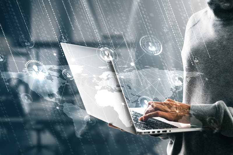 Global Business and Hacking Concept Stock Photo - Image of internet ...