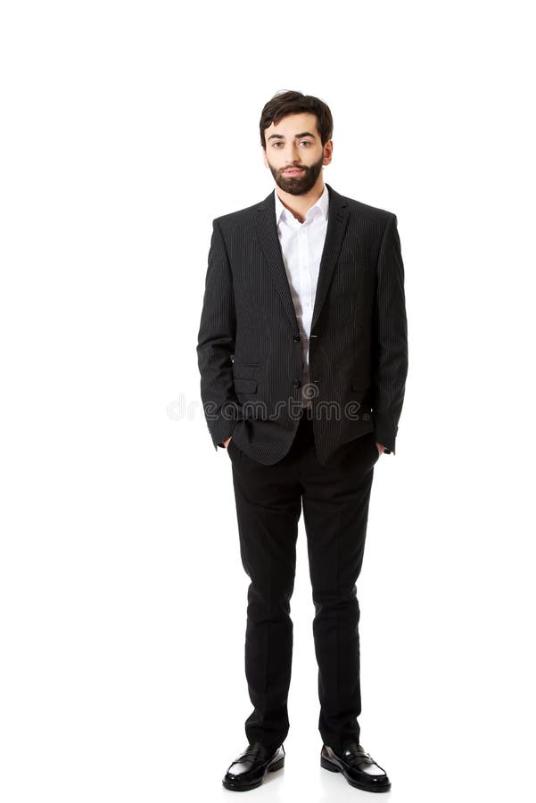 Businessman standing back stock image. Image of body - 15589453