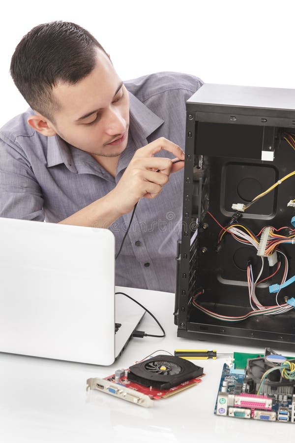Computer specialist stock photo. Image of electrical - 31809538