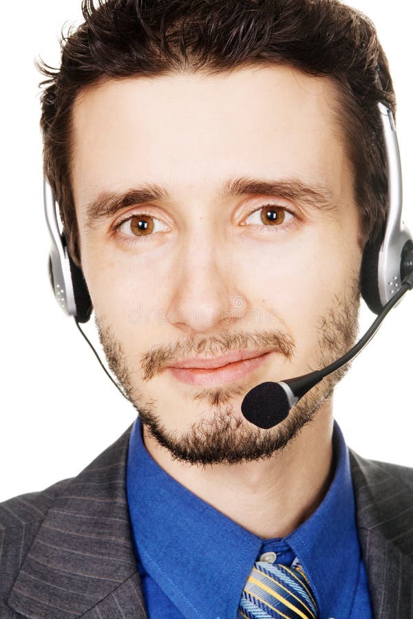 Customer Service Professional Stock Image - Image of office, headphones ...