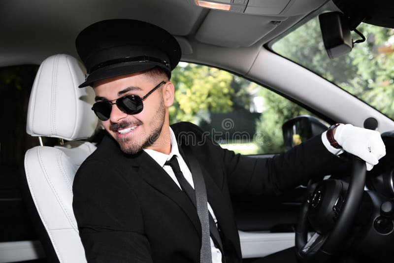 Young Handsome Driver in Luxury Car Stock Image - Image of luxury ...