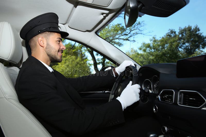 Young Handsome Driver in Luxury Car Stock Image - Image of person, rent ...