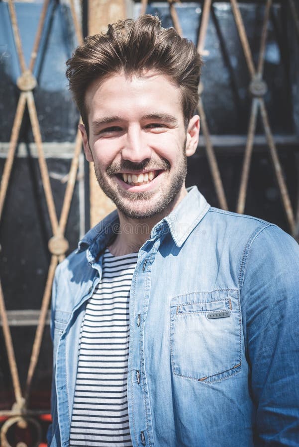 Young Handsome Fashion Model Man Stock Photo - Image of people, male ...