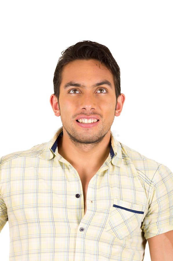 Young Handsome Hispanic Man Smiling Stock Image - Image of happiness ...
