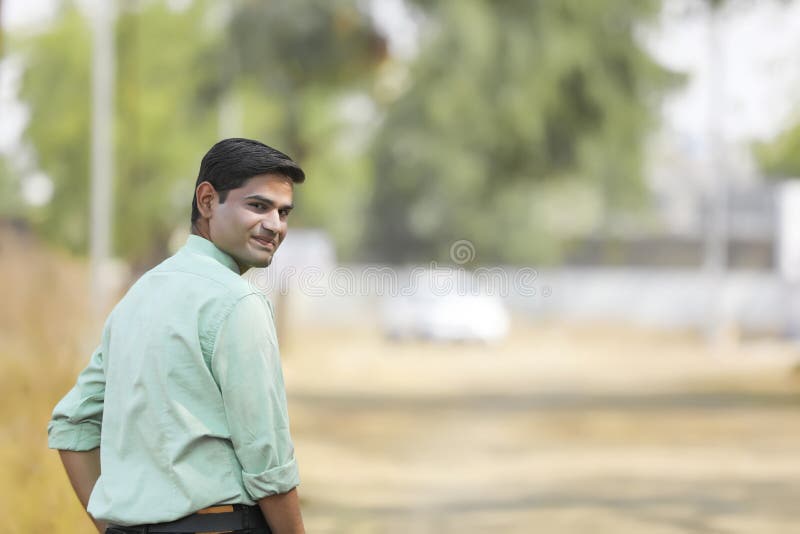 Young Handsome Indian Man Giving Expression Stock Image - Image of ...