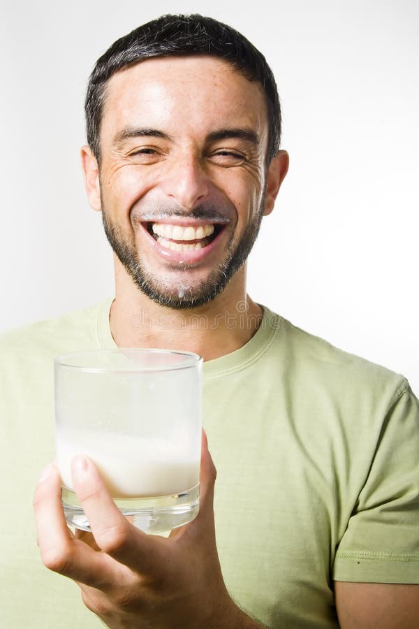 Young Handsome Man With Beard Drinking Milk Stock Photography - Image ... Young Handsome Man With Beard Drinking Milk Stock Photography - Image ...