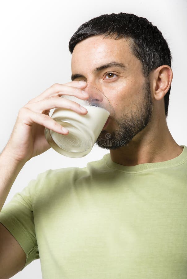Young Handsome Man with Beard Drinking Milk Stock Photo - Image of ... Young Handsome Man with Beard Drinking Milk Stock Photo - Image of ...