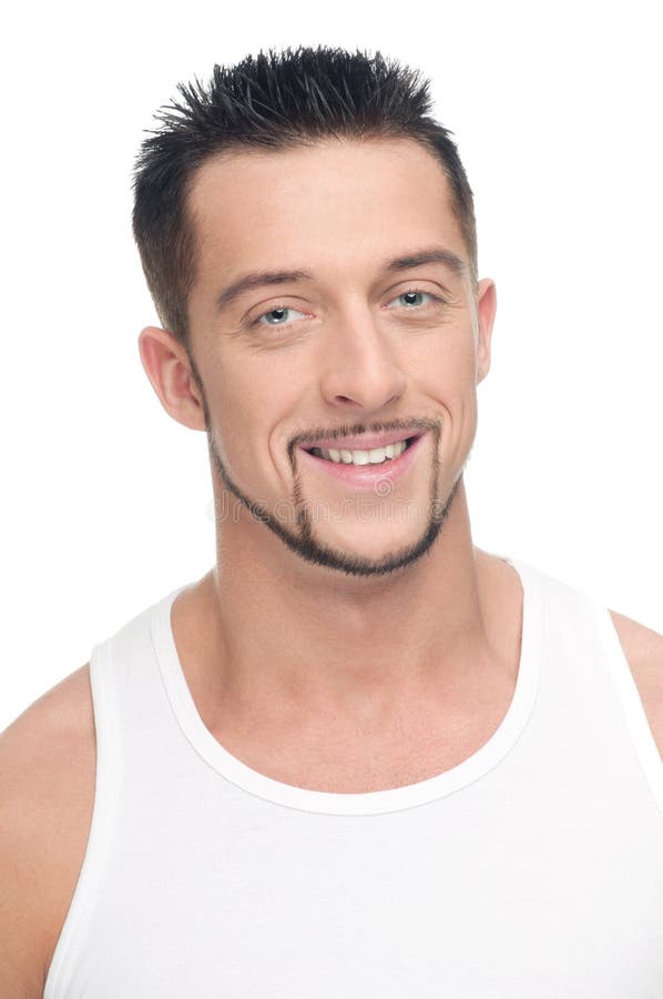 Young handsome man face stock photo. Image of beauty - 18458554