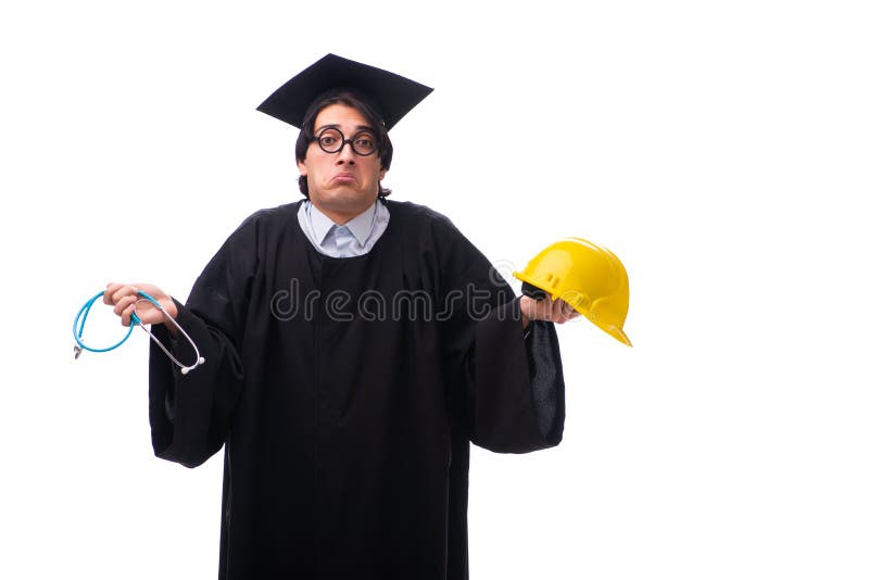 The Young Handsome Man Graduating from University Stock Photo - Image ...