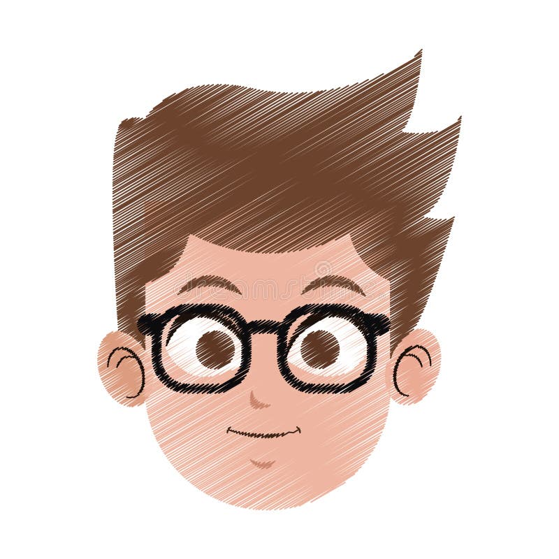 Young Handsome Man Icon Image Stock Vector - Illustration of attractive ...