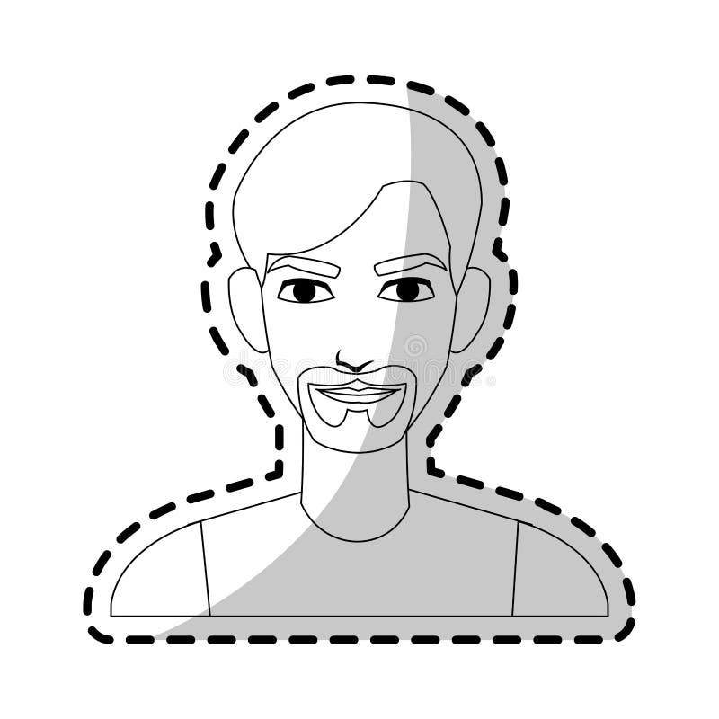 Young Handsome Man Icon Image Stock Illustration - Illustration of male ...