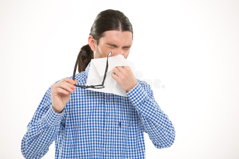 Man Plaid Using Handkerchief Stock Photos - Free & Royalty-Free Stock ...