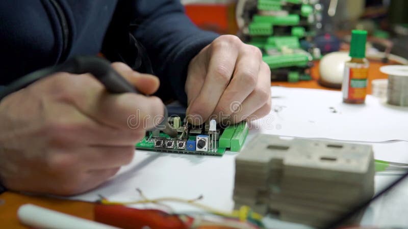 Man soldering stock image. Image of manufacturing, iron - 44099087
