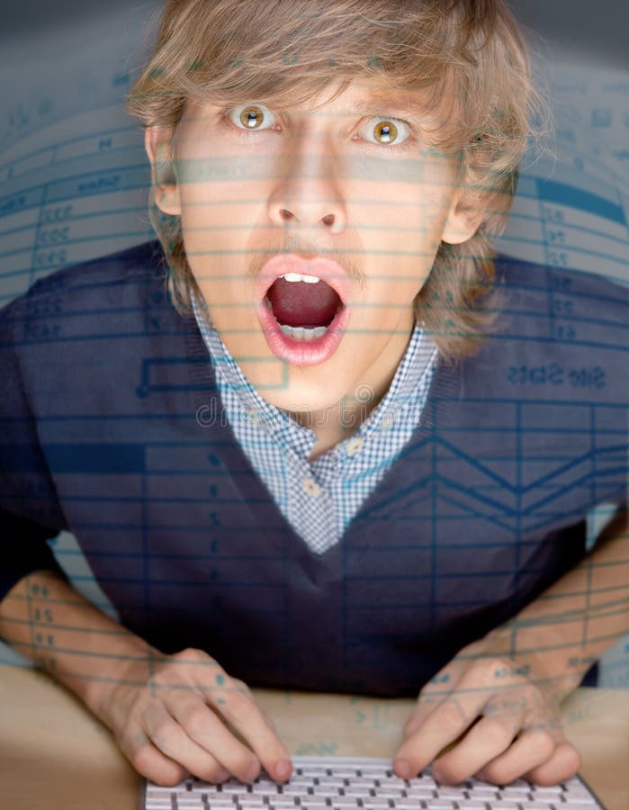 Young Handsome Shocked Good Looking Man Stock Photo - Image of ...