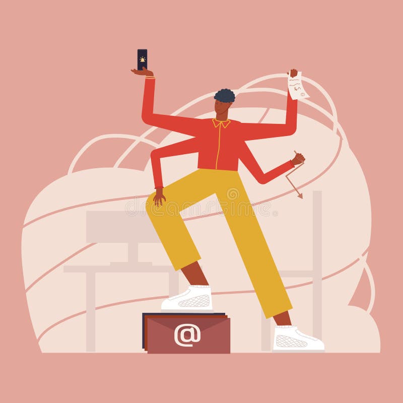 Man Multiple Arms Stock Illustrations – 152 Man Multiple Arms Stock ...