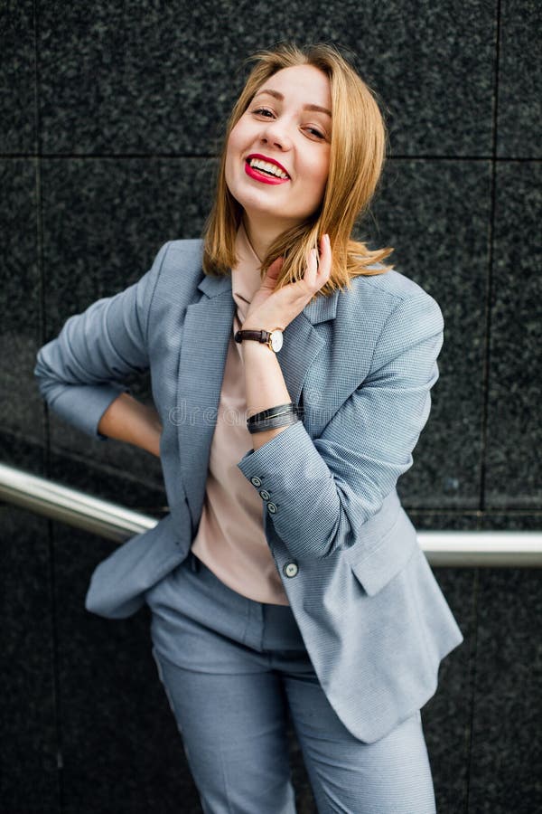 Young Happy Business Woman Laughing. Beautiful Smile Stock Image ... Young Happy Business Woman Laughing. Beautiful Smile Stock Image ...