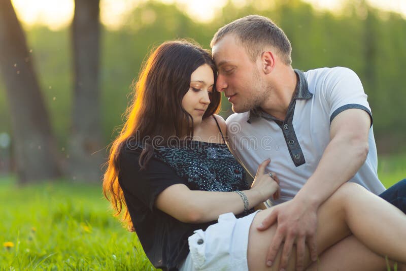 Young happy couple in love stock image. Image of love - 55685283