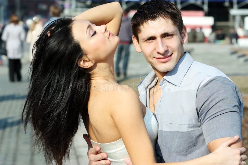 Young happy couple lovers stock photo. Image of embracing - 51135232
