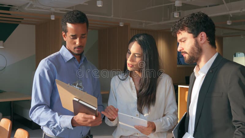 Happy Diverse Business People Team Standing in Office, Group Portrait ... Happy Diverse Business People Team Standing in Office, Group Portrait ...