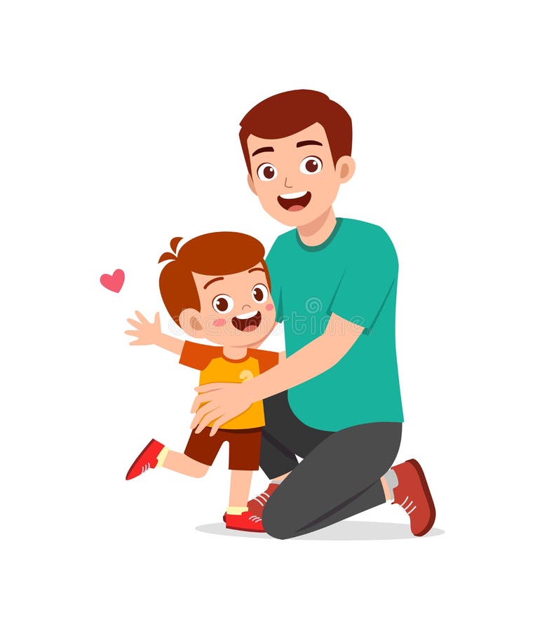 Cute Boy Dad Hug Stock Illustrations – 987 Cute Boy Dad Hug Stock ...
