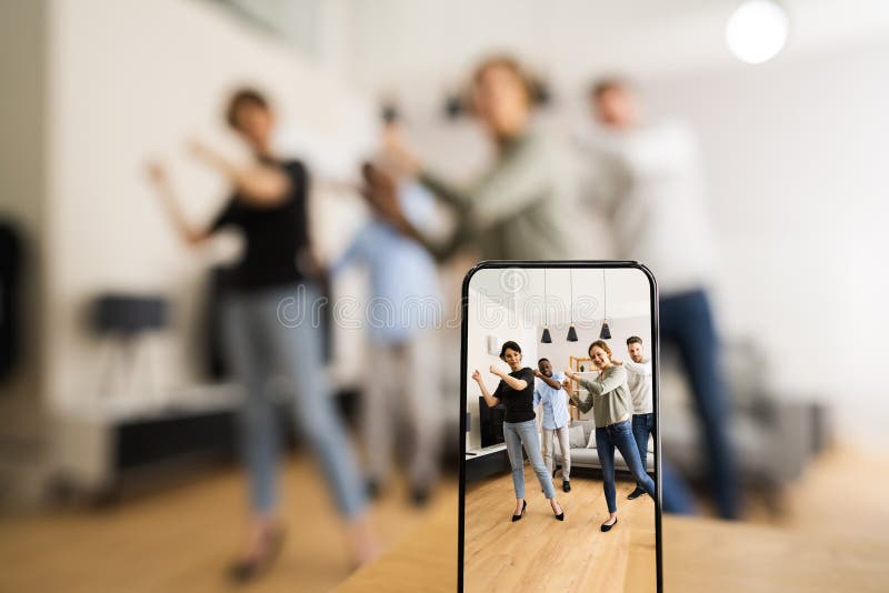 Phone Video Team Dance Stock Photos - Free & Royalty-Free Stock Photos ...