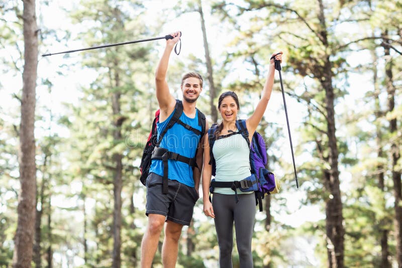 Young Happy Joggers Cheering Stock Image - Image of equipment ...