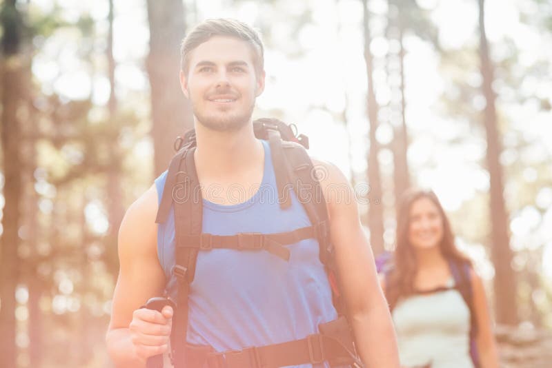 Young Happy Joggers Looking at Camera Stock Photo - Image of cheerful ...